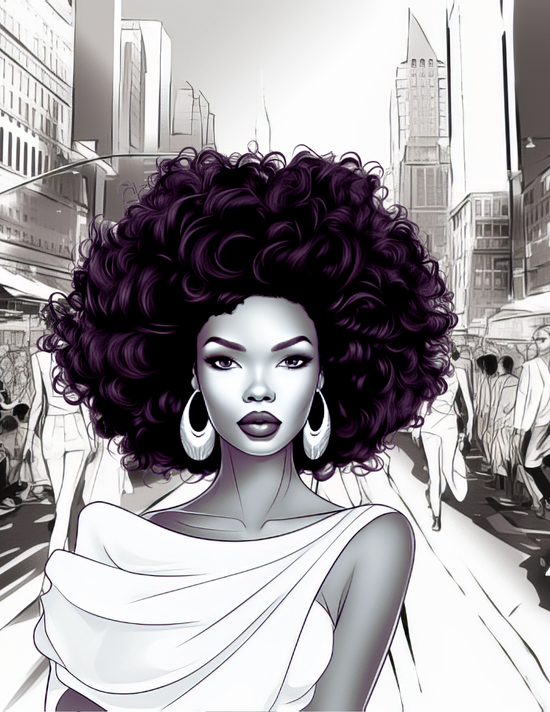 Diva Coloring Page – The Kaleidoscope Project, LLC